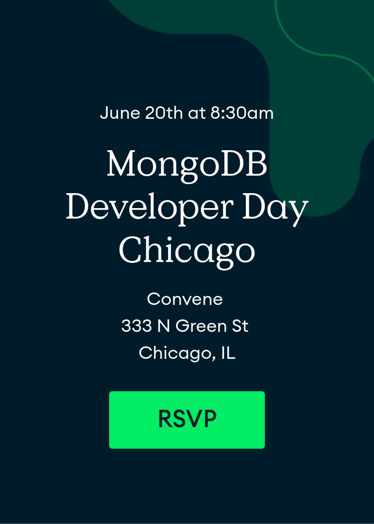Roy Kiesler on LinkedIn: MongoDB Developer Day Chicago Roy Kiesler on LinkedIn: MongoDB Developer Day Chicago