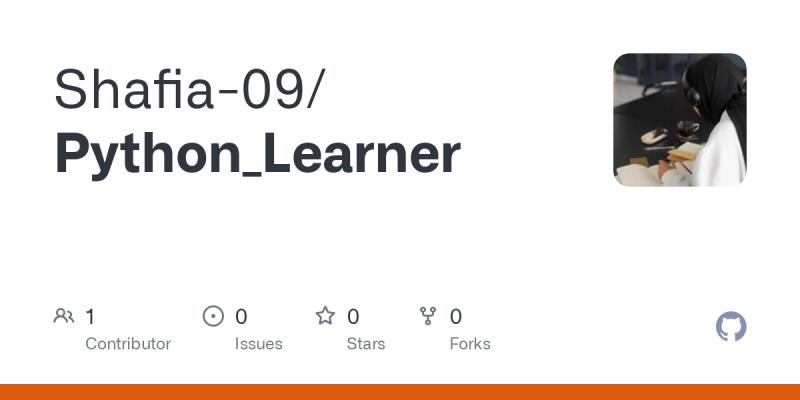 shafia ahmadi on LinkedIn: GitHub - Shafia-09/Python_Learner shafia ahmadi on LinkedIn: GitHub - Shafia-09/Python_Learner