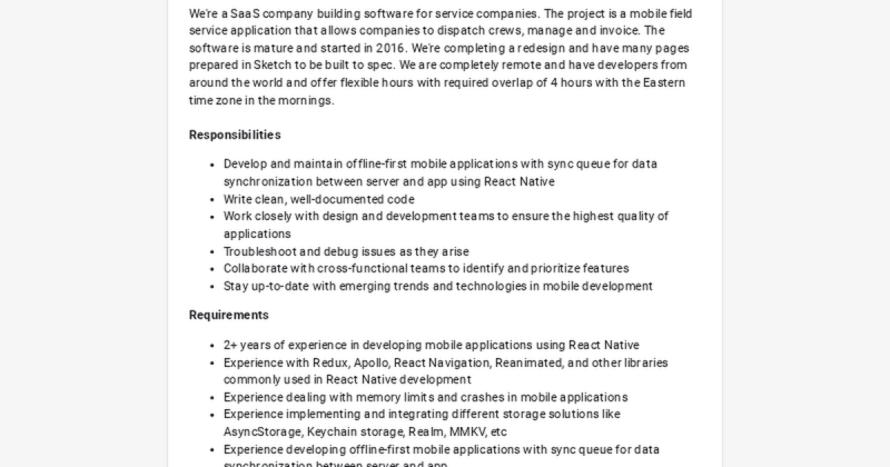 Gabriel Bull on LinkedIn: React and React Native assessment questionnaire Gabriel Bull on LinkedIn: React and React Native assessment questionnaire