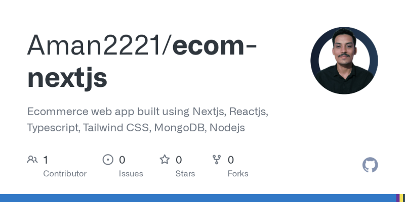 Aman Singh on LinkedIn: GitHub - Aman2221/ecom-nextjs: Ecommerce web ... Aman Singh on LinkedIn: GitHub - Aman2221/ecom-nextjs: Ecommerce web ...