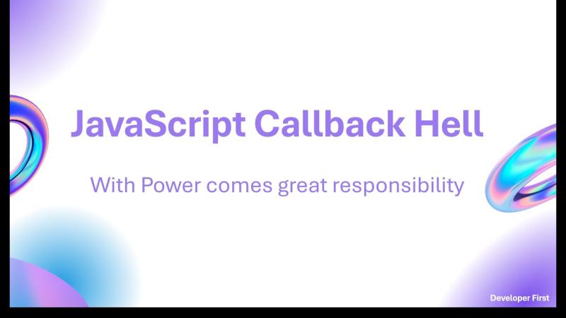 Ayush Rathi on LinkedIn: JavaScript Callback Hell: With Power comes ... Ayush Rathi on LinkedIn: JavaScript Callback Hell: With Power comes ...