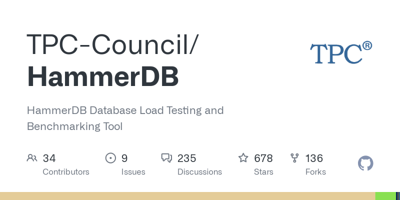 Varvara Murphy on LinkedIn: GitHub - TPC-Council/HammerDB: HammerDB ... Varvara Murphy on LinkedIn: GitHub - TPC-Council/HammerDB: HammerDB ...