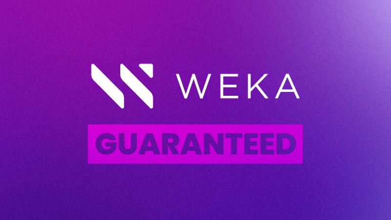 Sara Gieringer on LinkedIn: WEKA Introduces Guarantees for Cloud Cost ... Sara Gieringer on LinkedIn: WEKA Introduces Guarantees for Cloud Cost ...