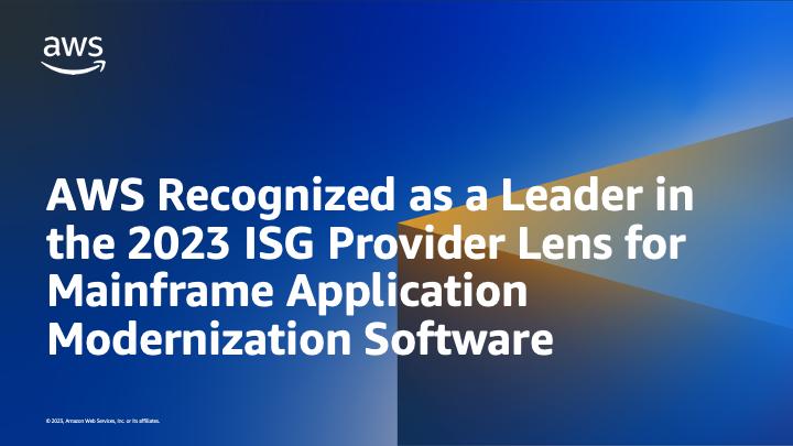 Sushil P. on LinkedIn: AWS Recognized as a Leader in the 2023 ISG ... Sushil P. on LinkedIn: AWS Recognized as a Leader in the 2023 ISG ...