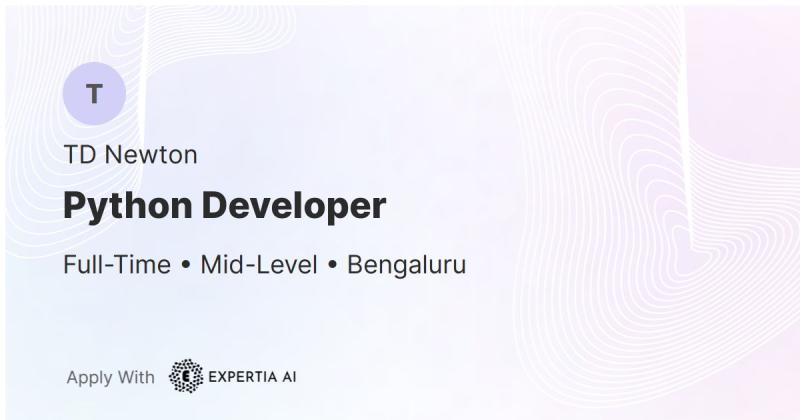 Mohit Kinha on LinkedIn: Python Developer Job | Bengaluru | Mid-Level ... Mohit Kinha on LinkedIn: Python Developer Job | Bengaluru | Mid-Level ...