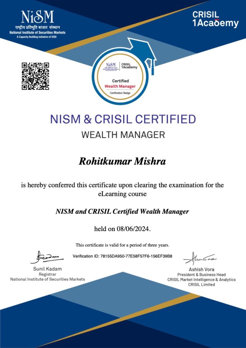 Rohit Mishra on LinkedIn: Certificate Rohit Mishra on LinkedIn: Certificate