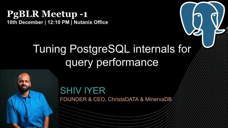 Shiv Iyer on LinkedIn: Tuning PostgreSQL for query performance by Shiv ... Shiv Iyer on LinkedIn: Tuning PostgreSQL for query performance by Shiv ...