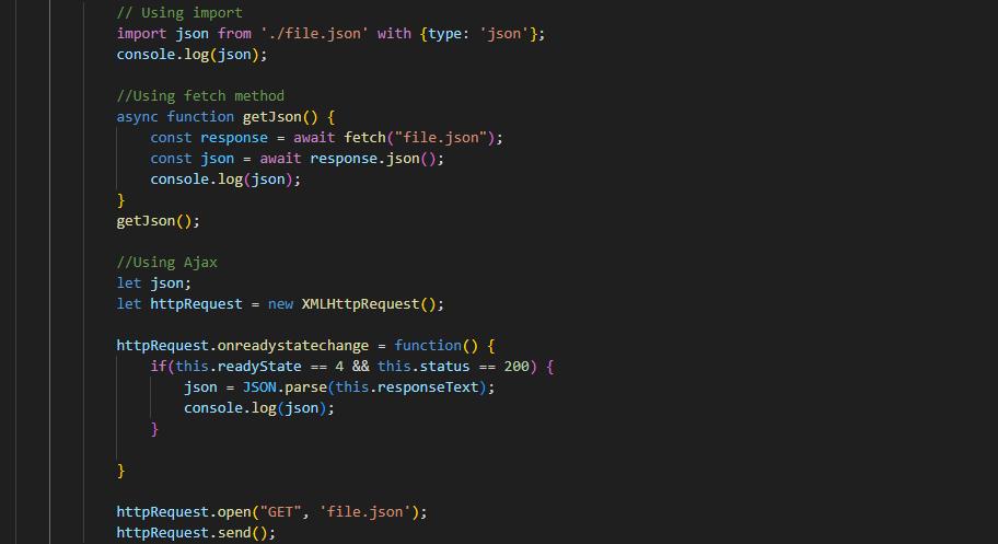 John Michael Balbarona on LinkedIn: How to load JSON file into a variable? John Michael Balbarona on LinkedIn: How to load JSON file into a variable?