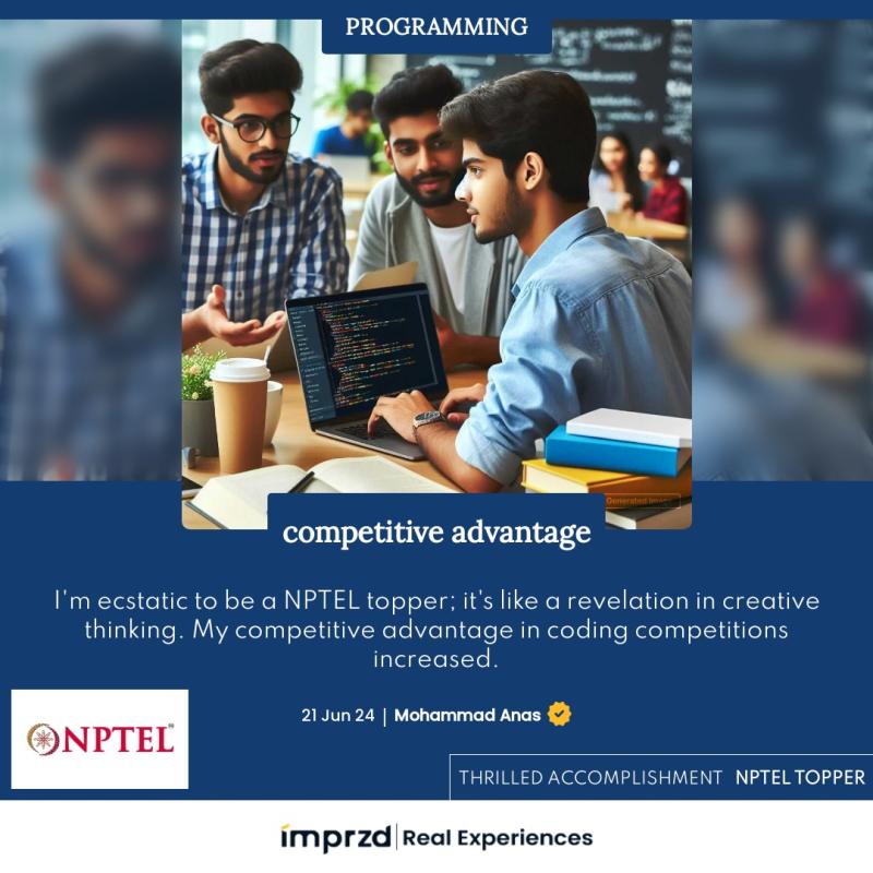 Mohammad Anas on LinkedIn: NPTEL Mohammad Anas on LinkedIn: NPTEL