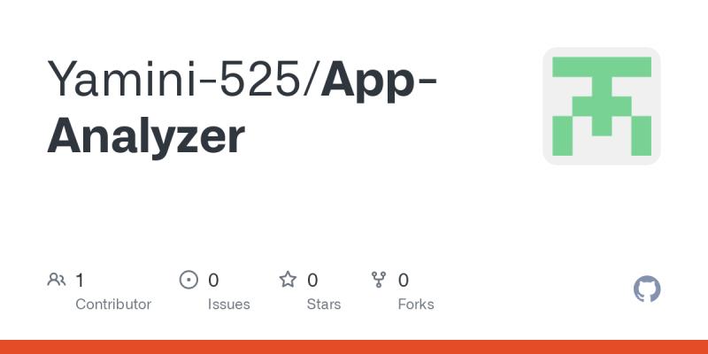 Yamini Chakka on LinkedIn: GitHub - Yamini-525/App-analyzer Yamini Chakka on LinkedIn: GitHub - Yamini-525/App-analyzer