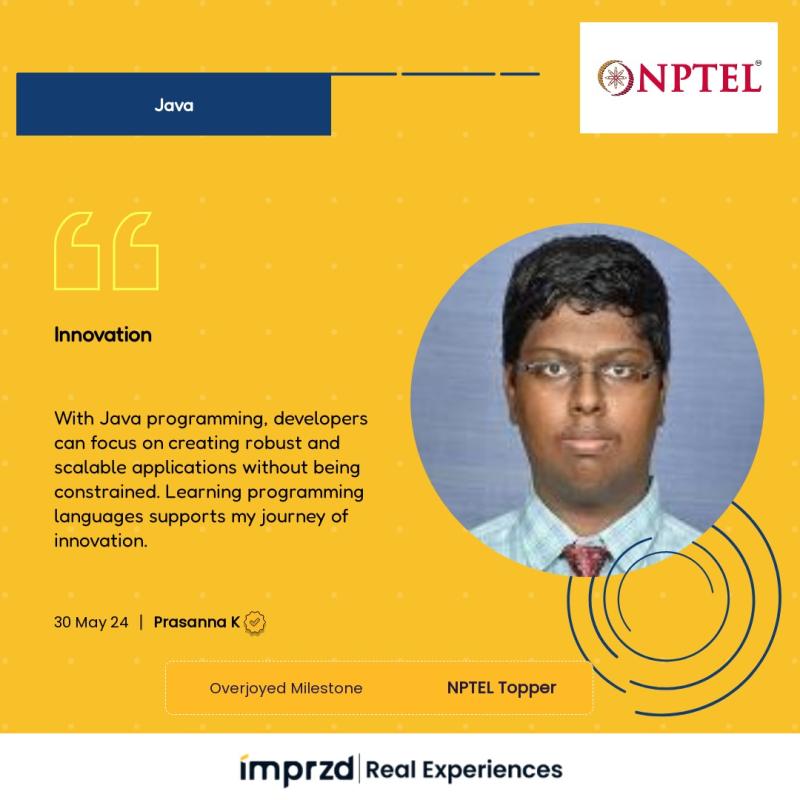 PRASANNA K on LinkedIn: NPTEL PRASANNA K on LinkedIn: NPTEL