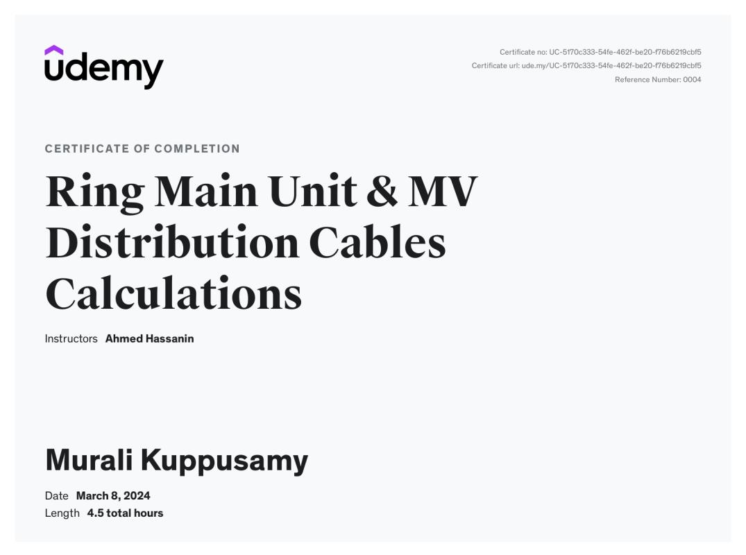 Murali Kuppusamy on LinkedIn: Udemy Course Completion Certificate Murali Kuppusamy on LinkedIn: Udemy Course Completion Certificate