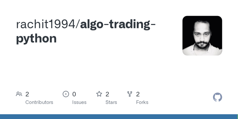 Rachit Srivastava on LinkedIn: GitHub - rachit1994/algo-trading-python Rachit Srivastava on LinkedIn: GitHub - rachit1994/algo-trading-python