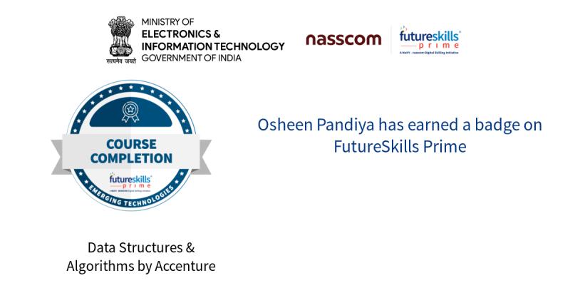 OSHEEN PANDIYA on LinkedIn: Posted from FutureSkills Prime OSHEEN PANDIYA on LinkedIn: Posted from FutureSkills Prime