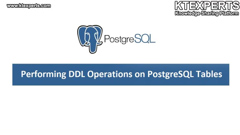 rajendra veerelli on LinkedIn: Performing DDL Operations on PostgreSQL ... rajendra veerelli on LinkedIn: Performing DDL Operations on PostgreSQL ...