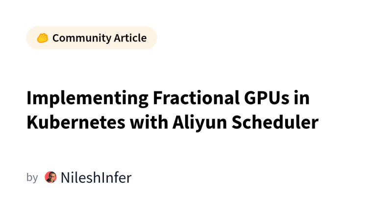 Donald Lutz on LinkedIn: Implementing Fractional GPUs in Kubernetes ... Donald Lutz on LinkedIn: Implementing Fractional GPUs in Kubernetes ...