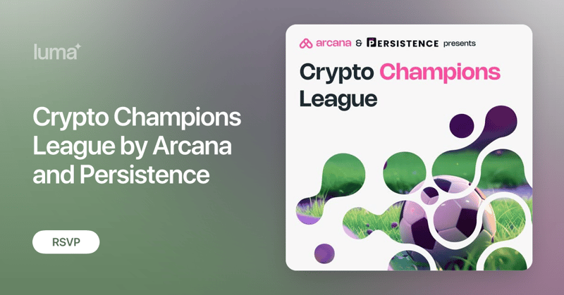 Arcana Network on LinkedIn: Crypto Champions League by Arcana and ... Arcana Network on LinkedIn: Crypto Champions League by Arcana and ...