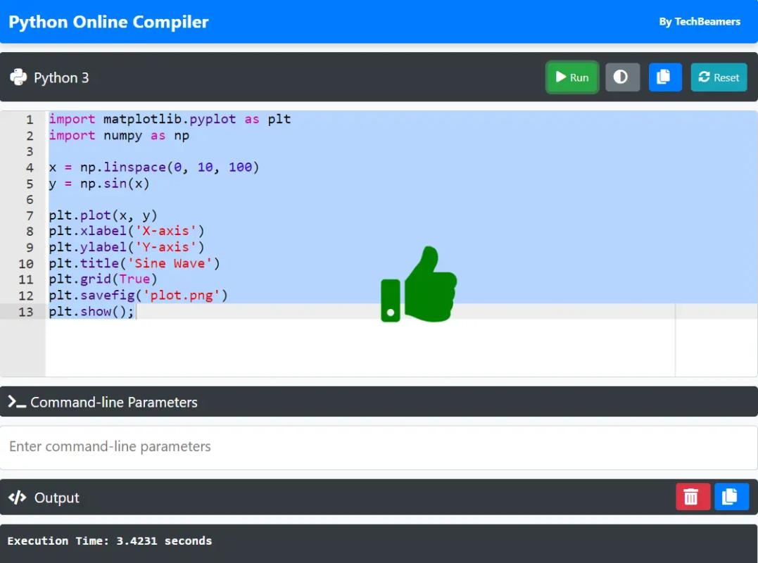 Meenakshi Agarwal on LinkedIn: Python Online Compiler By TechBeamers Meenakshi Agarwal on LinkedIn: Python Online Compiler By TechBeamers