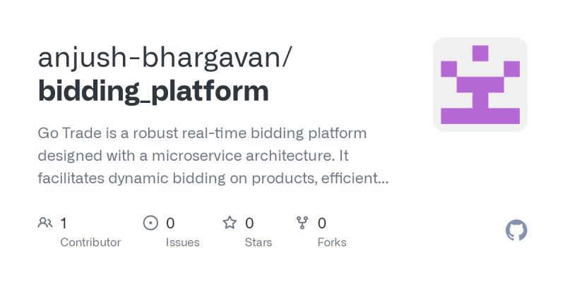 Anjush Bhargavan on LinkedIn: GitHub - anjush-bhargavan/bidding ... Anjush Bhargavan on LinkedIn: GitHub - anjush-bhargavan/bidding ...