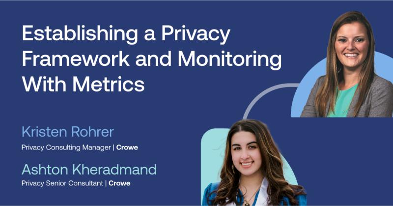 Alicia McKnight on LinkedIn: Establishing a Privacy Framework and ... Alicia McKnight on LinkedIn: Establishing a Privacy Framework and ...