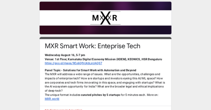 Manaswi Tiple on LinkedIn: MXR Smart Work: Enteprise Tech Manaswi Tiple on LinkedIn: MXR Smart Work: Enteprise Tech