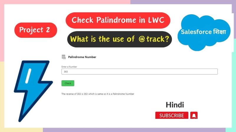 Salesforce Shiksha on LinkedIn: Palindrome in LWC || Project - 2 ... Salesforce Shiksha on LinkedIn: Palindrome in LWC || Project - 2 ...