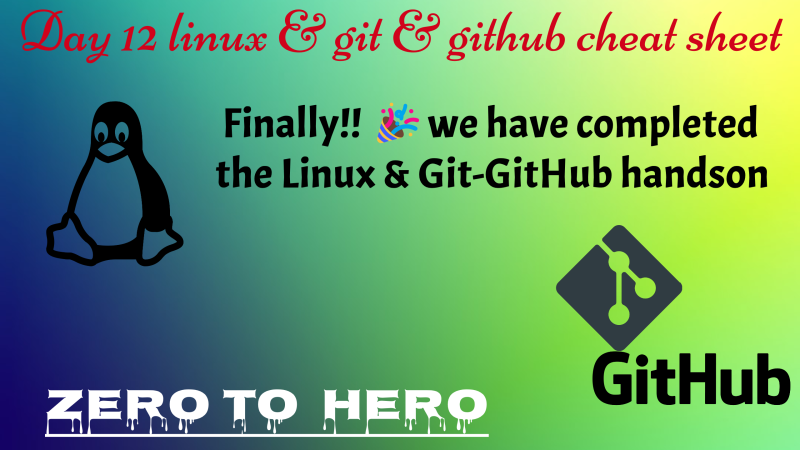 sri parthu on LinkedIn: Day-12 Linux - Git & GitHub Cheat Sheet sri parthu on LinkedIn: Day-12 Linux - Git & GitHub Cheat Sheet