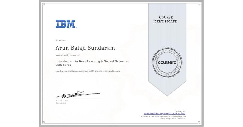 Arun Balaji Sundaram on LinkedIn: Completion Certificate for ... Arun Balaji Sundaram on LinkedIn: Completion Certificate for ...