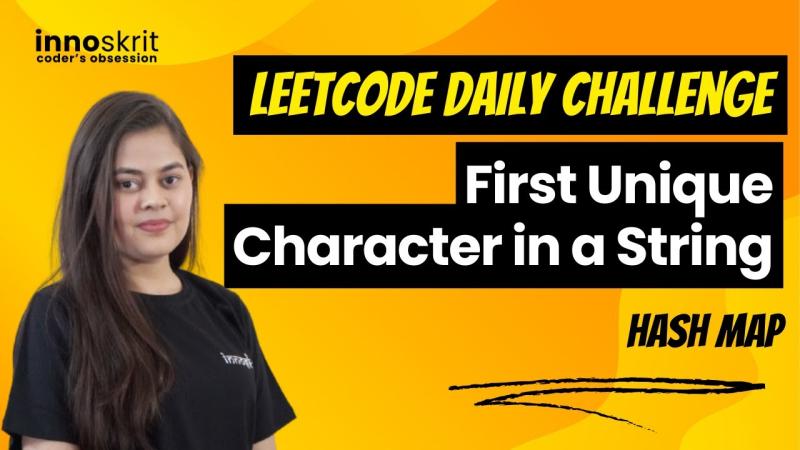 Innoskrit on LinkedIn: First Unique Character in a String | LeetCode ... Innoskrit on LinkedIn: First Unique Character in a String | LeetCode ...