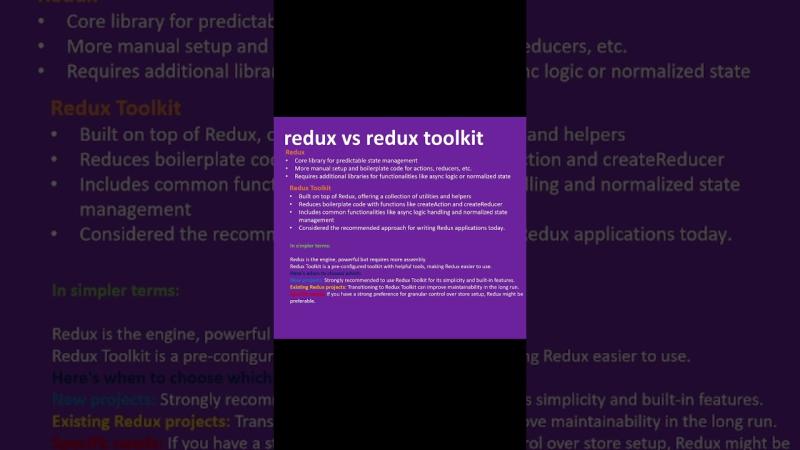Venkat Sattenapalli on LinkedIn: Redux vs Redux Toolkit, #coding # ... Venkat Sattenapalli on LinkedIn: Redux vs Redux Toolkit, #coding # ...