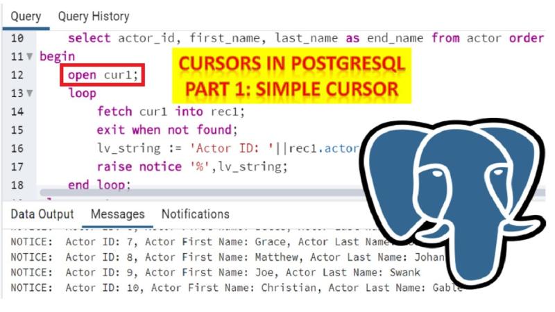 PostgreSQL Cursors || Cursors Available In PostgreSQL || Part 1 Simple ... PostgreSQL Cursors || Cursors Available In PostgreSQL || Part 1 Simple ...