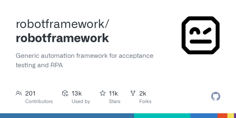 Robot Framework Foundation on LinkedIn: GitHub - robotframework ... Robot Framework Foundation on LinkedIn: GitHub - robotframework ...