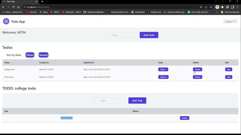 Alok Verma on LinkedIn: #todoapp #javascript #reactjs #nodejs #mongodb ... Alok Verma on LinkedIn: #todoapp #javascript #reactjs #nodejs #mongodb ...