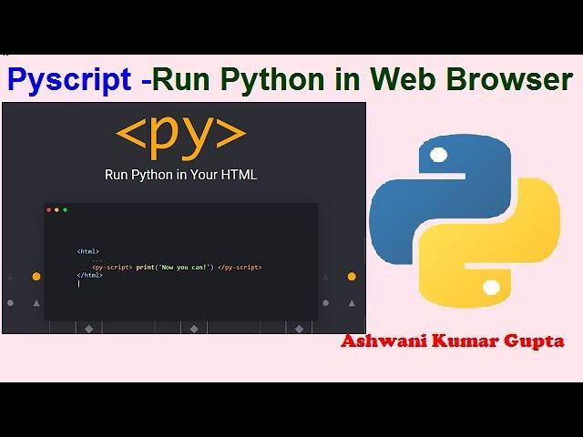 ASHWANI GUPTA on LinkedIn: How to Python in your Web Browser using ... ASHWANI GUPTA on LinkedIn: How to Python in your Web Browser using ...