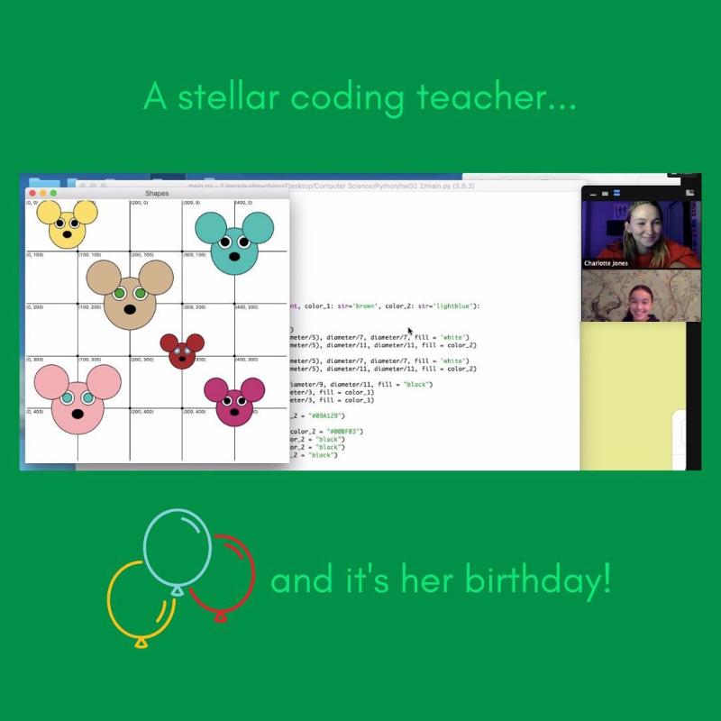 Mary Beth Coudal on LinkedIn: Proud of my daughter’s coding, tutoring ... Mary Beth Coudal on LinkedIn: Proud of my daughter’s coding, tutoring ...
