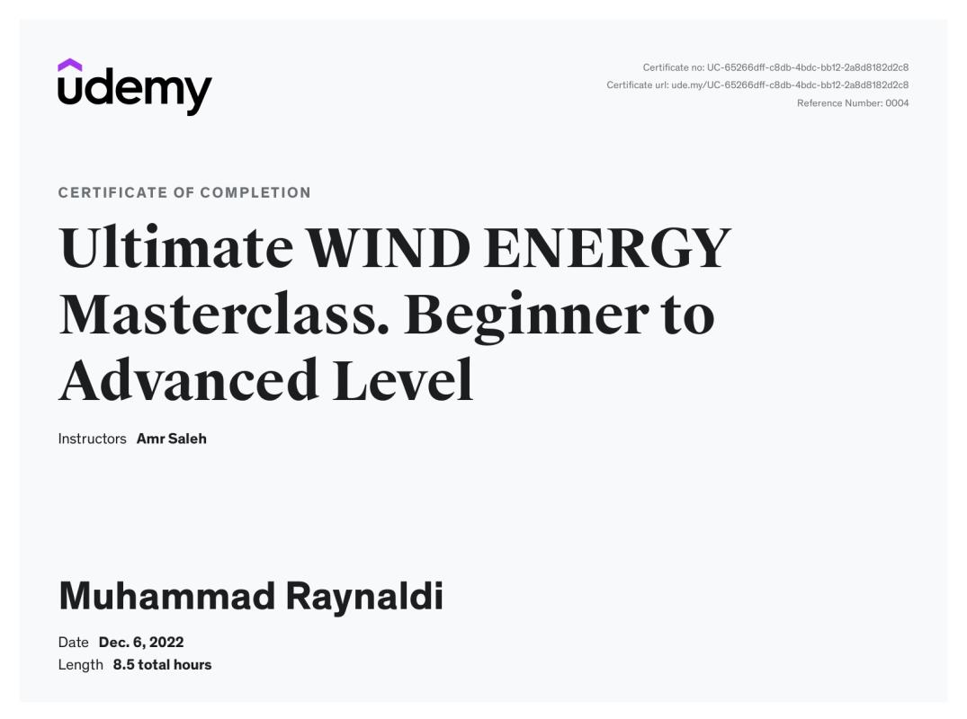 Udemy Course Completion Certificate | Muhammad Raynaldi Udemy Course Completion Certificate | Muhammad Raynaldi