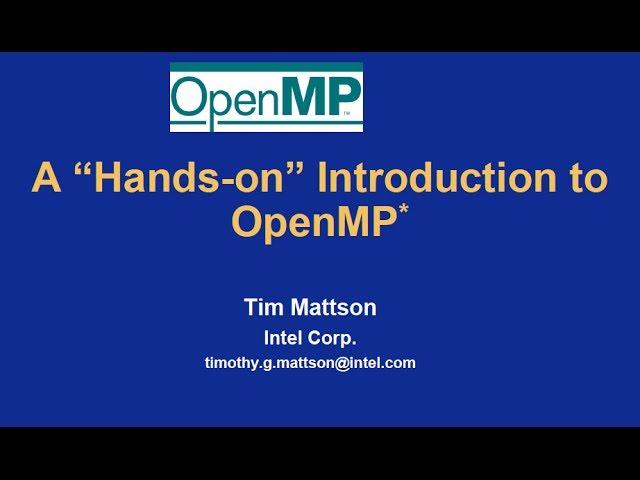 Iñaki Larrañaga Murgoitio on LinkedIn: Introduction to OpenMP: 01 ... Iñaki Larrañaga Murgoitio on LinkedIn: Introduction to OpenMP: 01 ...
