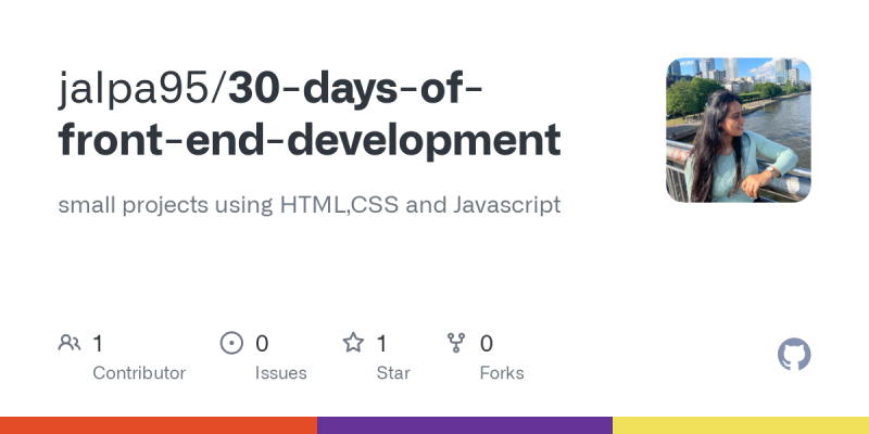Jalpa Dangariya on LinkedIn: GitHub - jalpa95/30-days-of-front-end ... Jalpa Dangariya on LinkedIn: GitHub - jalpa95/30-days-of-front-end ...