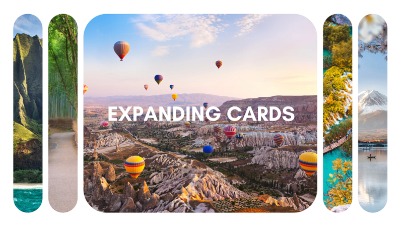 I created a simple expanding cards functionality with CSS | Aneeqa Khan I created a simple expanding cards functionality with CSS | Aneeqa Khan