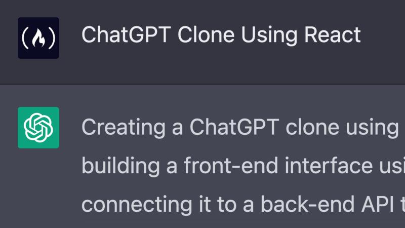 ChatGPT React Course – Code Your Own ChatGPT Clone | freeCodeCamp | 12 ... ChatGPT React Course – Code Your Own ChatGPT Clone | freeCodeCamp | 12 ...