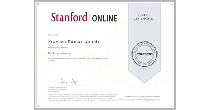 Praveen Kumar Daneti on LinkedIn: #stanforduniversity #coursera #python ... Praveen Kumar Daneti on LinkedIn: #stanforduniversity #coursera #python ...