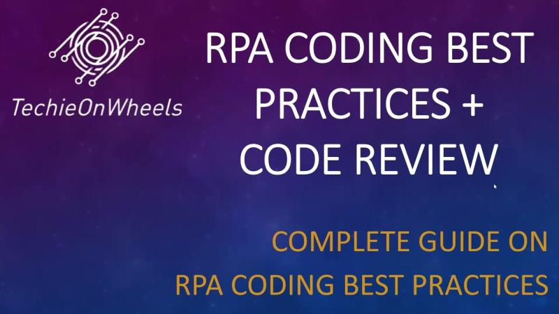 Ritika Raj on LinkedIn: RPA Coding best practices | How is RPA Code ... Ritika Raj on LinkedIn: RPA Coding best practices | How is RPA Code ...