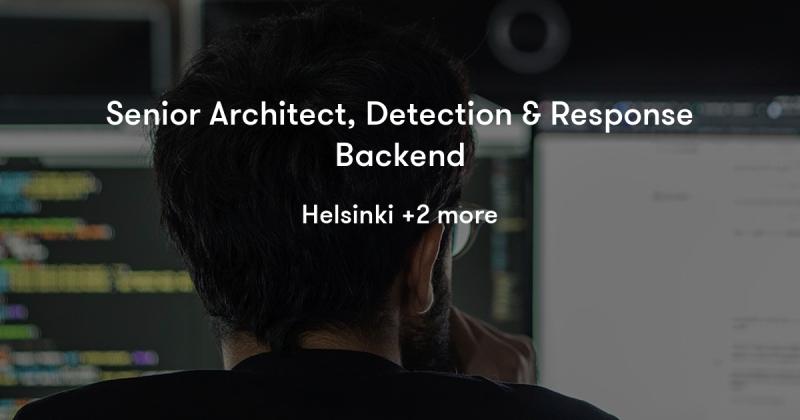 Balazs S. on LinkedIn: Senior Architect, Detection & Response Backend ... Balazs S. on LinkedIn: Senior Architect, Detection & Response Backend ...