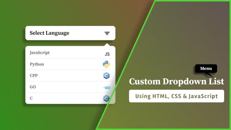 Custom Dropdown List Using HTML CSS and JavaScript | Custom Dropdown ... Custom Dropdown List Using HTML CSS and JavaScript | Custom Dropdown ...