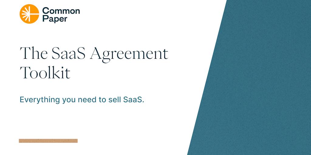 Sean Whalin on LinkedIn: SaaS Agreement Toolkit - by Common Paper ... Sean Whalin on LinkedIn: SaaS Agreement Toolkit - by Common Paper ...