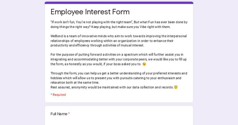 Achint Kaur Ahuja on LinkedIn: Employee Interest Form Achint Kaur Ahuja on LinkedIn: Employee Interest Form