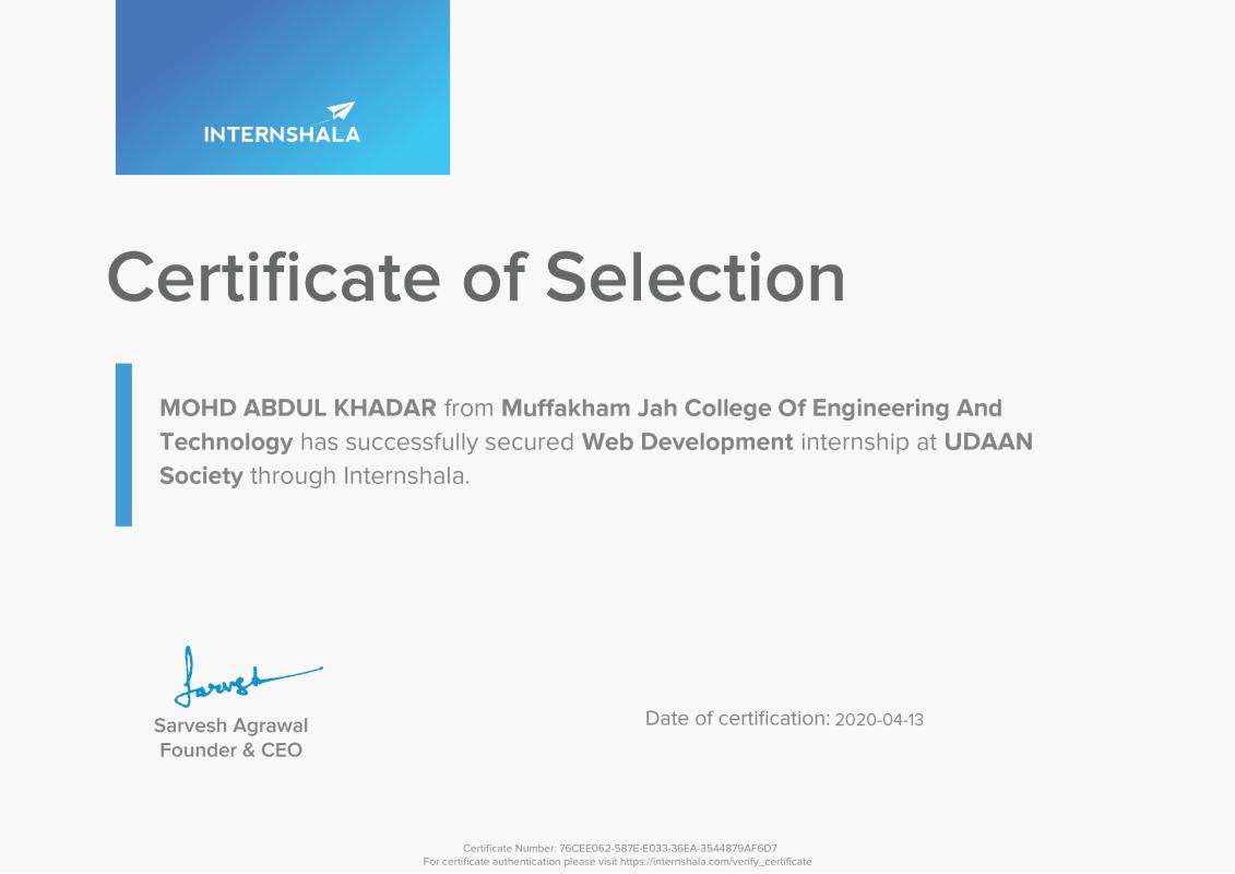 MOHD ABDUL KHADAR on LinkedIn: #webdevelopment #internship #html5 # ... MOHD ABDUL KHADAR on LinkedIn: #webdevelopment #internship #html5 # ...