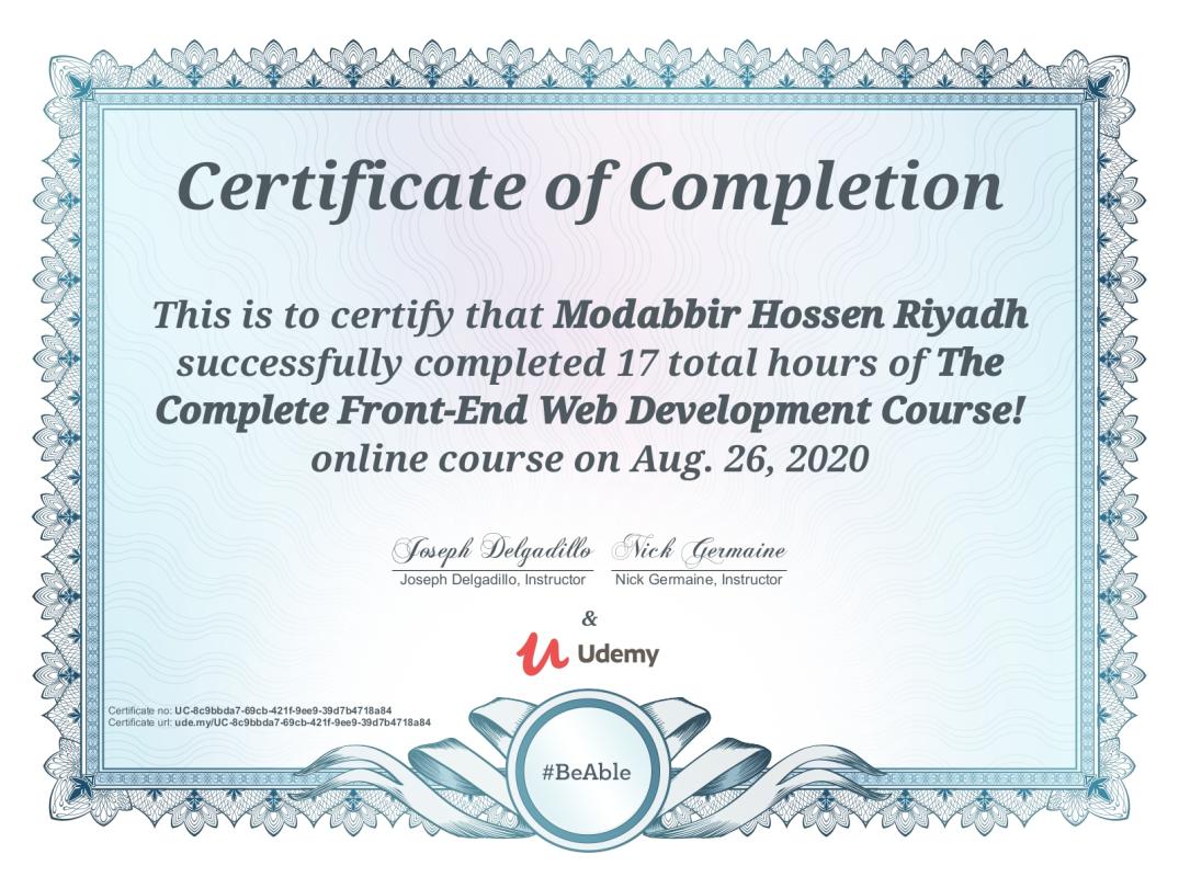 Modabbir Hossen Riyadh on LinkedIn: Alhamdulillah! I have successfully ... Modabbir Hossen Riyadh on LinkedIn: Alhamdulillah! I have successfully ...