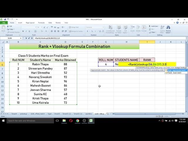 Learn Microsoft Excel on LinkedIn: Rank+Vlookup Formula Combination in ... Learn Microsoft Excel on LinkedIn: Rank+Vlookup Formula Combination in ...