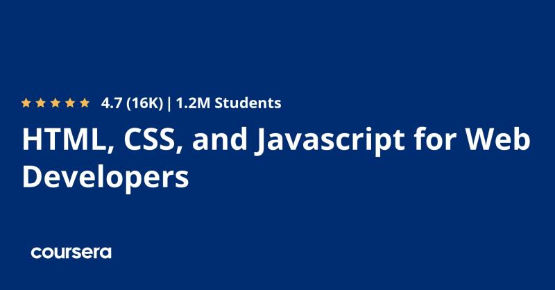 Jack Yu on LinkedIn: HTML, CSS, and Javascript for Web Developers Jack Yu on LinkedIn: HTML, CSS, and Javascript for Web Developers